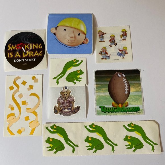 Other | Vintage Bob The Builder Frogs Bear More Stickers Set | Poshmark